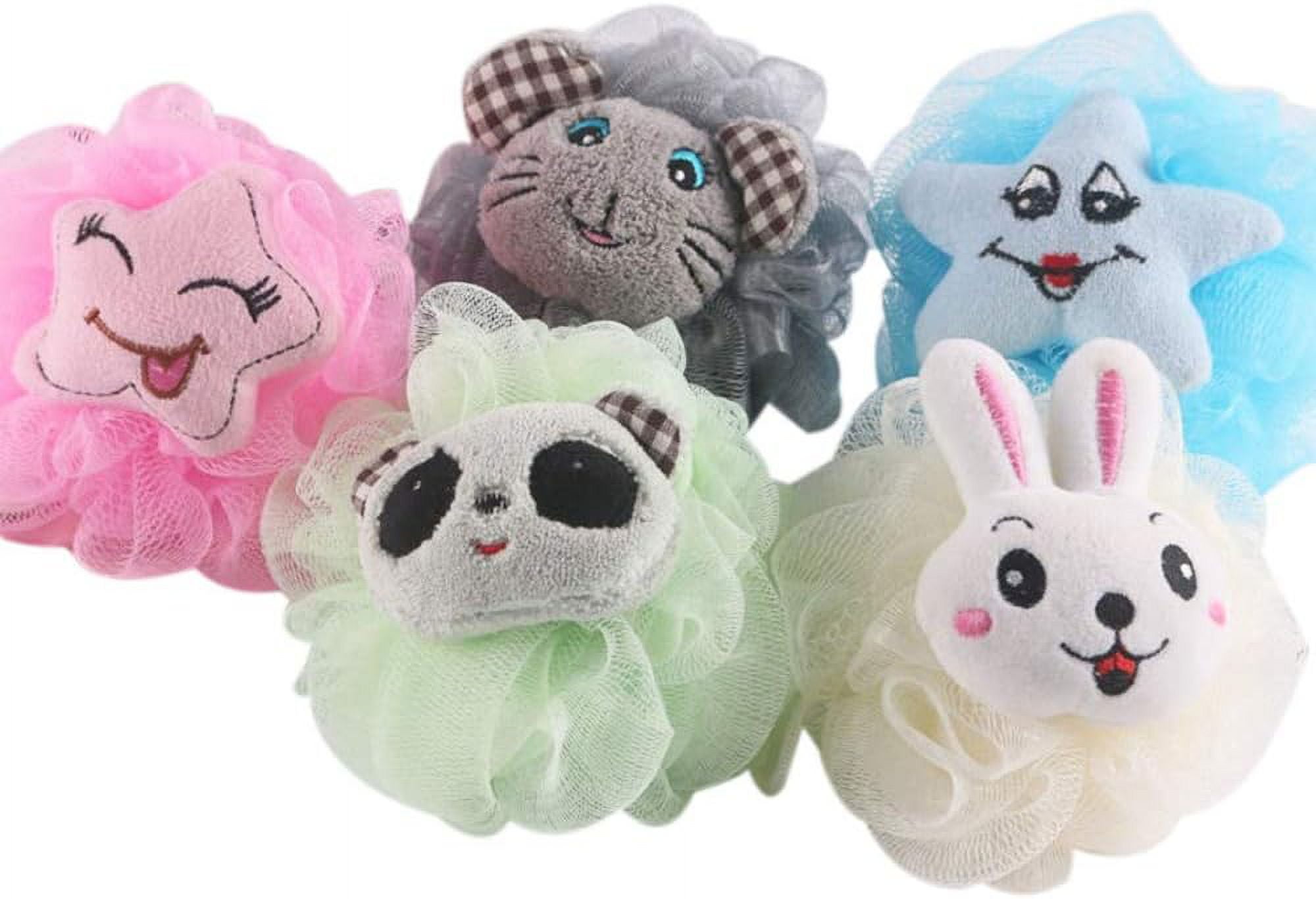 Loofah Sponge,5 Pack Shower Sponge,Mesh Brush Luffa Body Scrubber Gift ...