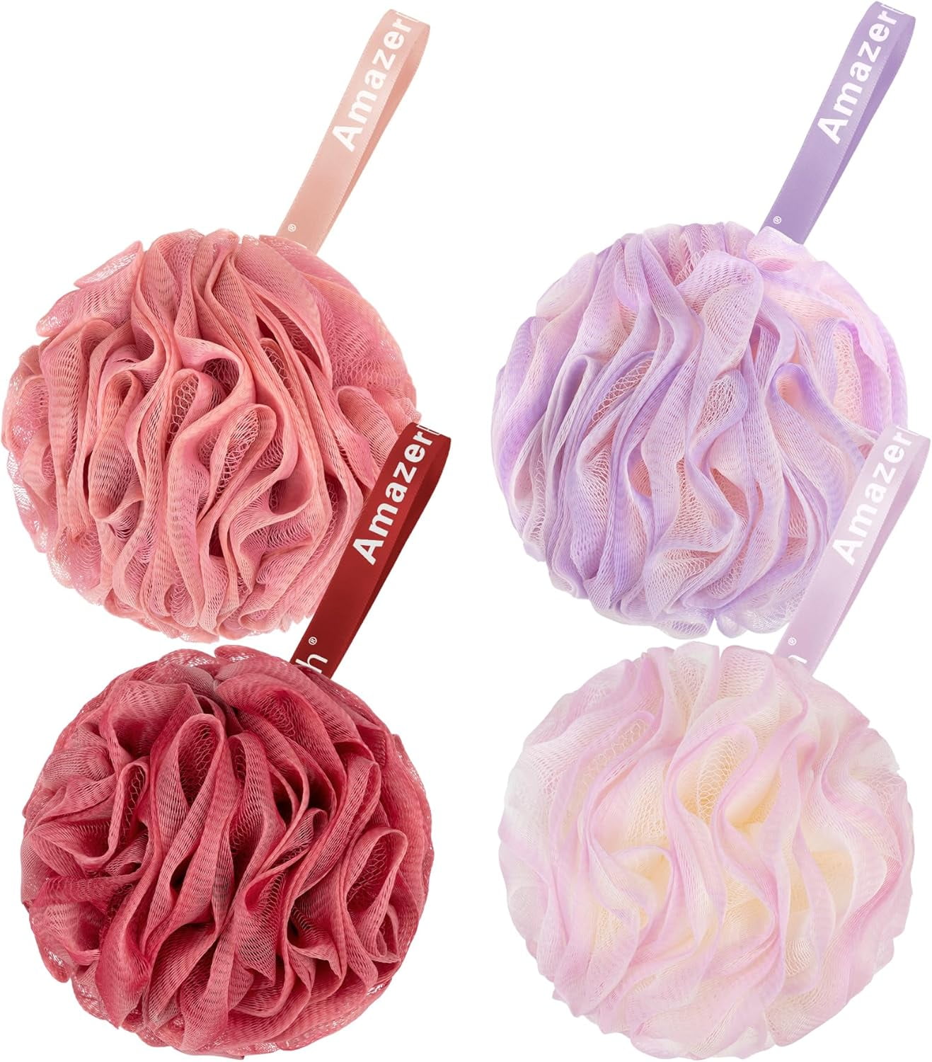 Loofah Sponge 60g/Piece, Exfoliating Bath Sponge Body Scrubber - Loofa ...