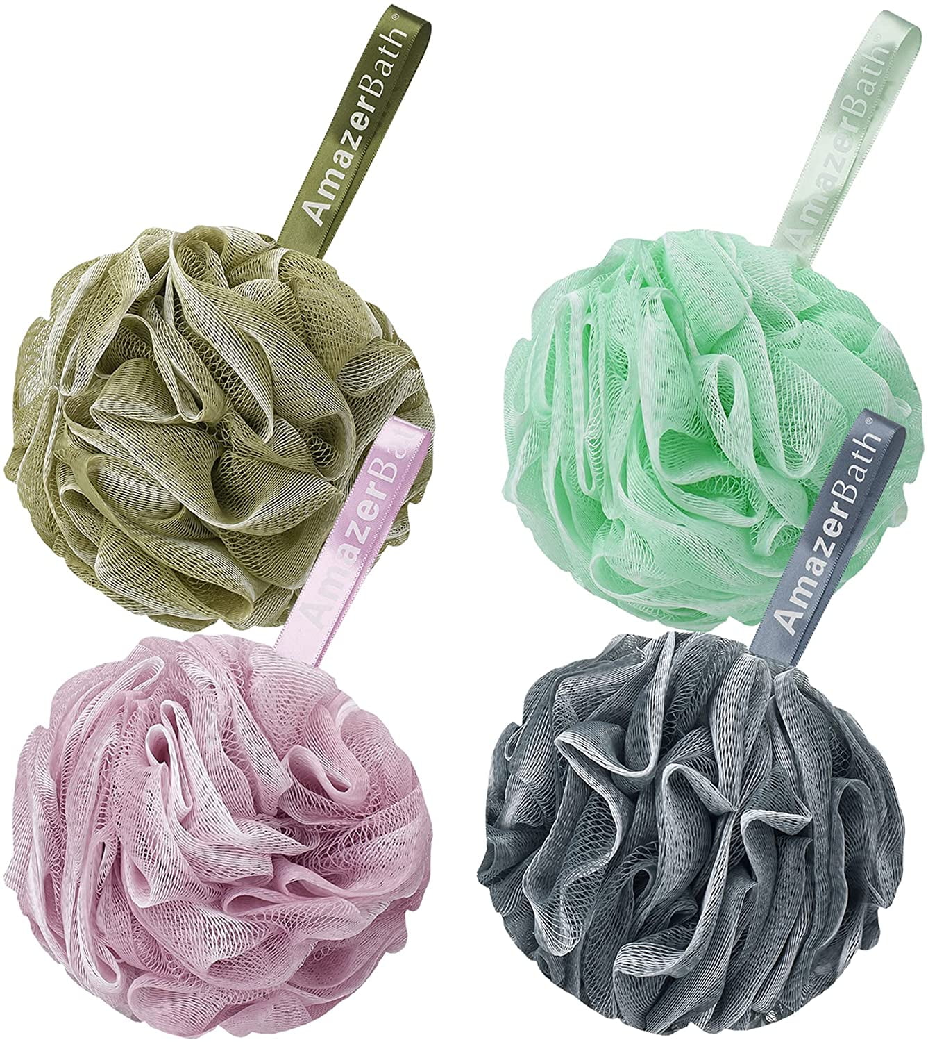 Loofah Sponge 60g/Piece, Exfoliating Bath Sponge Body Scrubber, Loofa ...