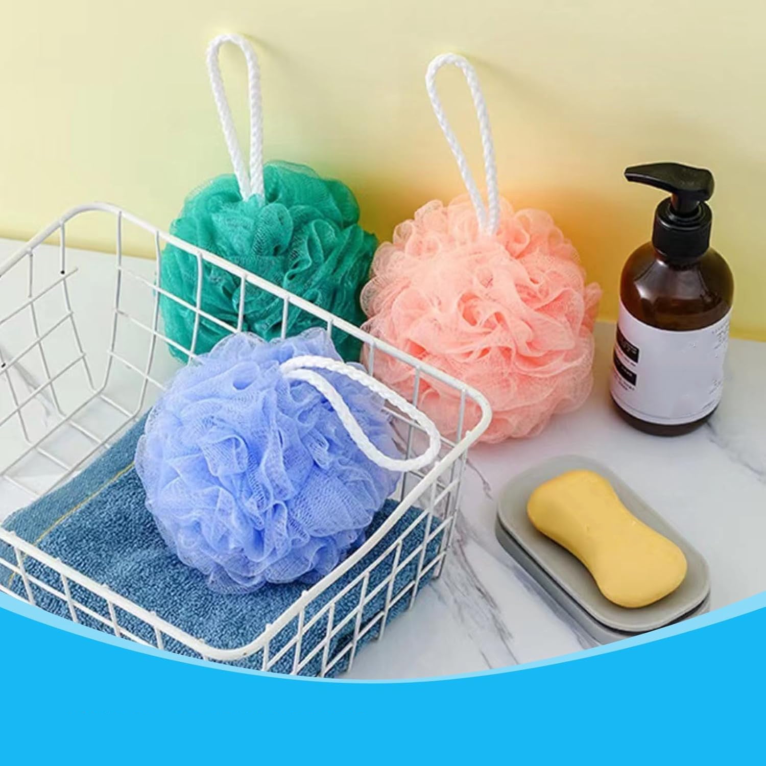 Loofah Sponge Shower Loofahs Bath Sponges Mesh Balls for Women Men ...