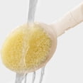 Loofah Sponge with Handle, Back Scrubber Brush, Lotion Applicator, 3 in ...