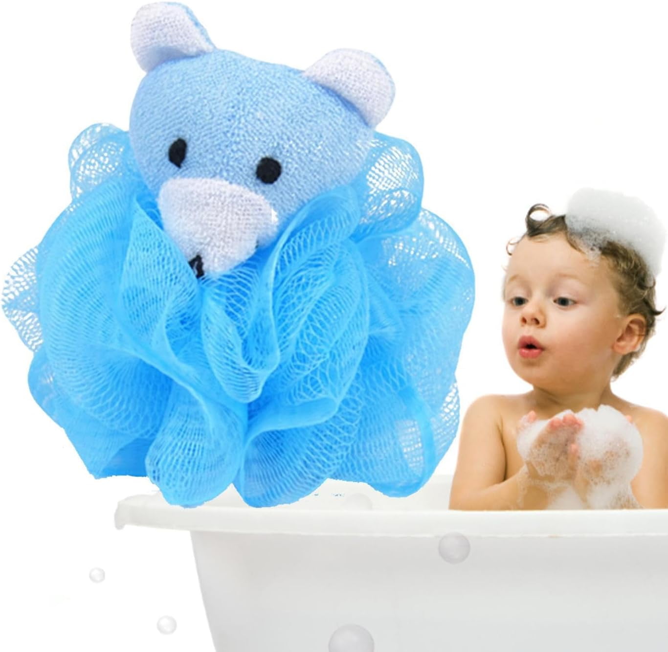 Loofah for Kids | Cartoon Body Cleaning Washing Sponges Kids Bath Balls ...