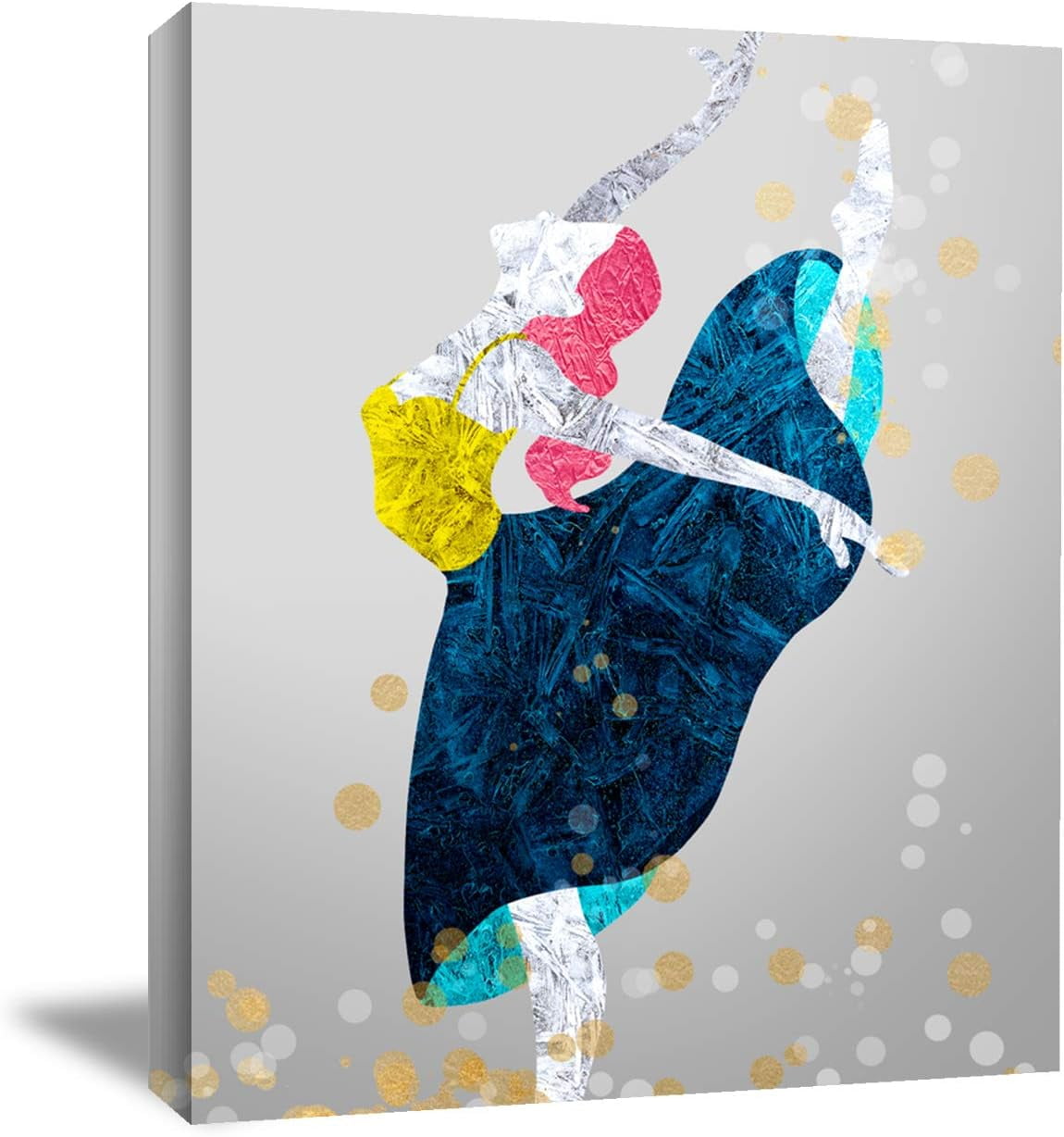 Looife Canvas Wall Art - 16x24 Inch Abstract Dancing Fairy Lady ...