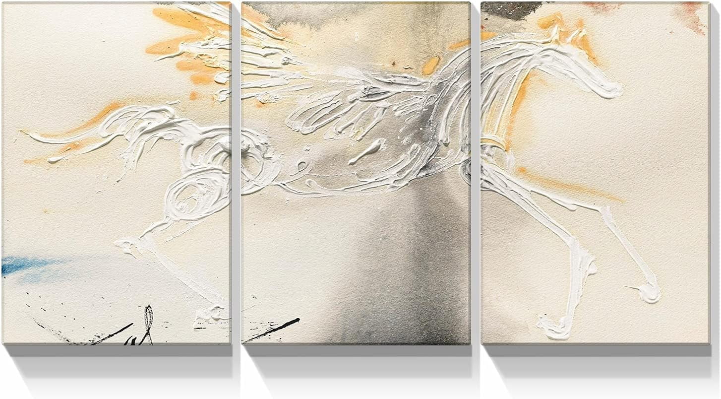 Looife Surrealism Oil Painting Canvas Wall Art Decor 3 Pieces 24x36 ...