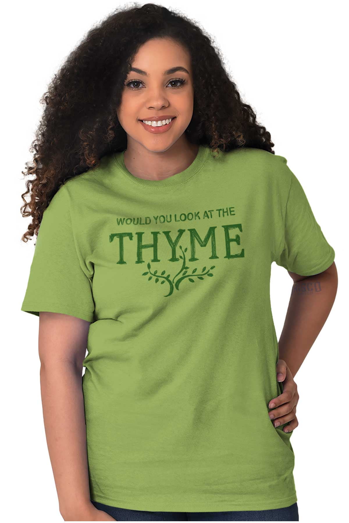 Look At Thyme Green Thumb Gardening Women's Graphic T Shirt Tees Brisco Brands 2X - Walmart.com