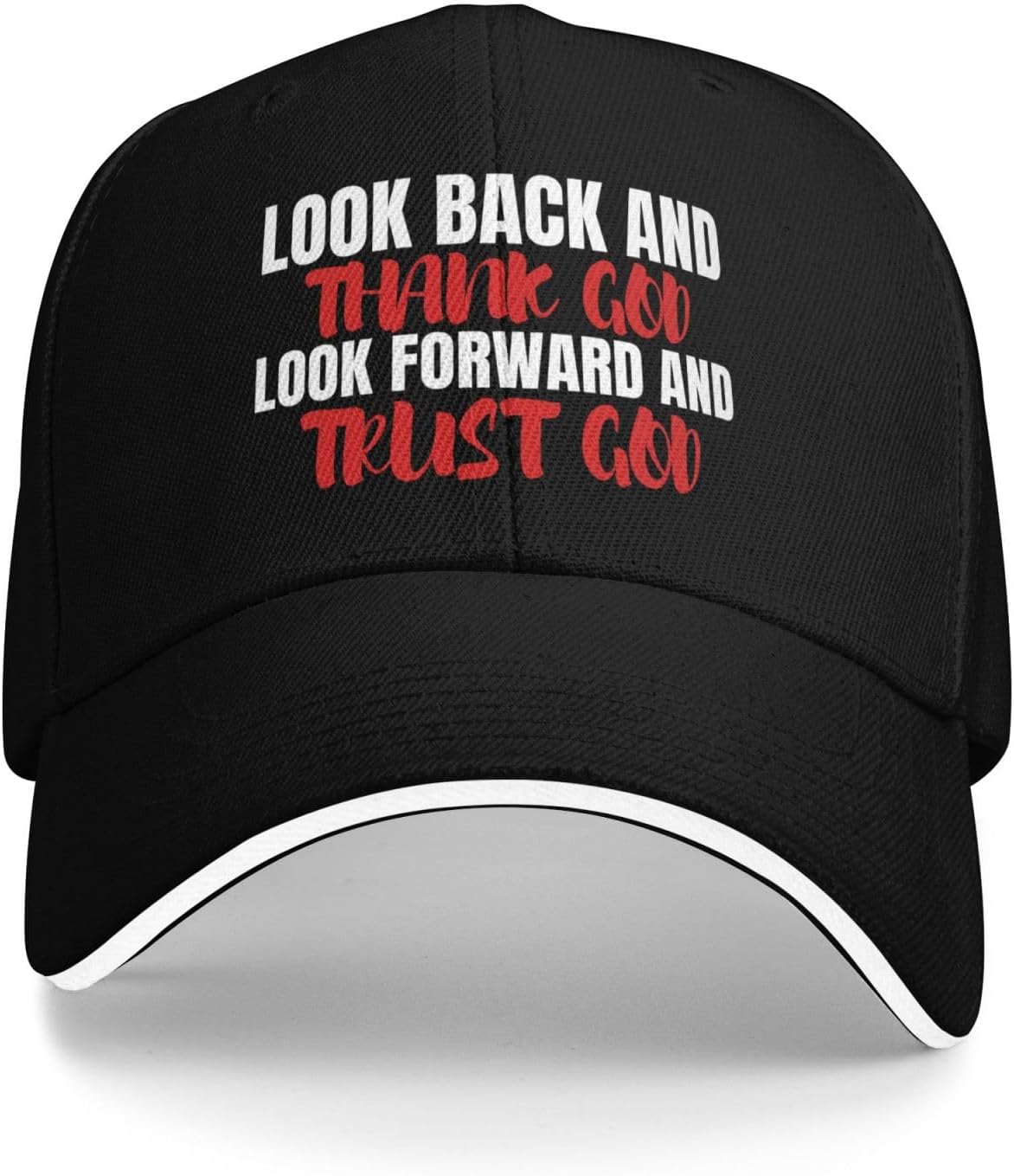 Look Back And Thank God Look Forward And Trust God Hat Baseball Cap Men ...
