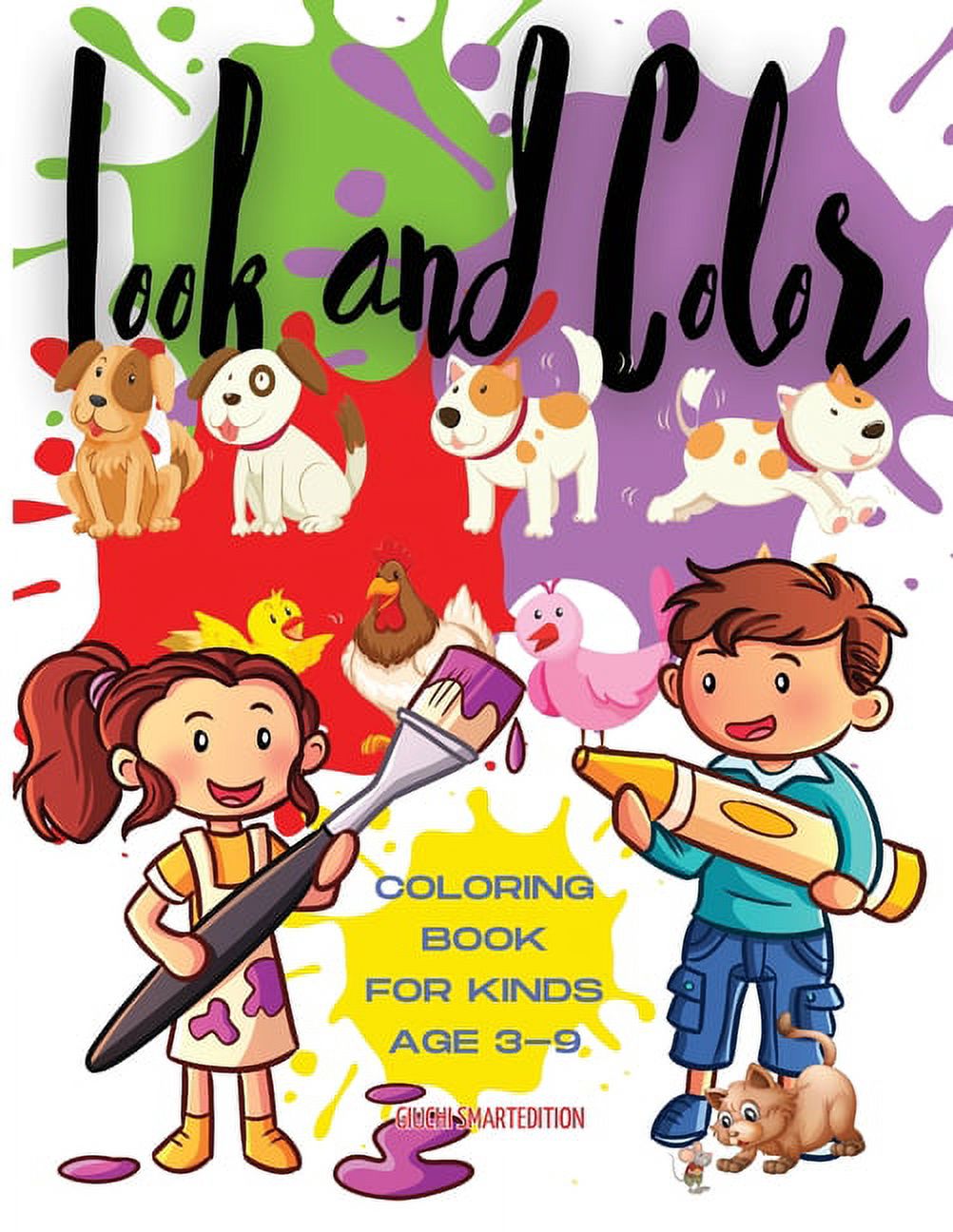 Look and Color - coloring book: Look and Color coloring book for kids ...