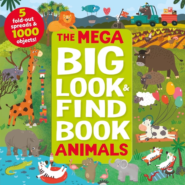 Look & Find Mega Big Look and Find Animals, (Hardcover) - Walmart.com