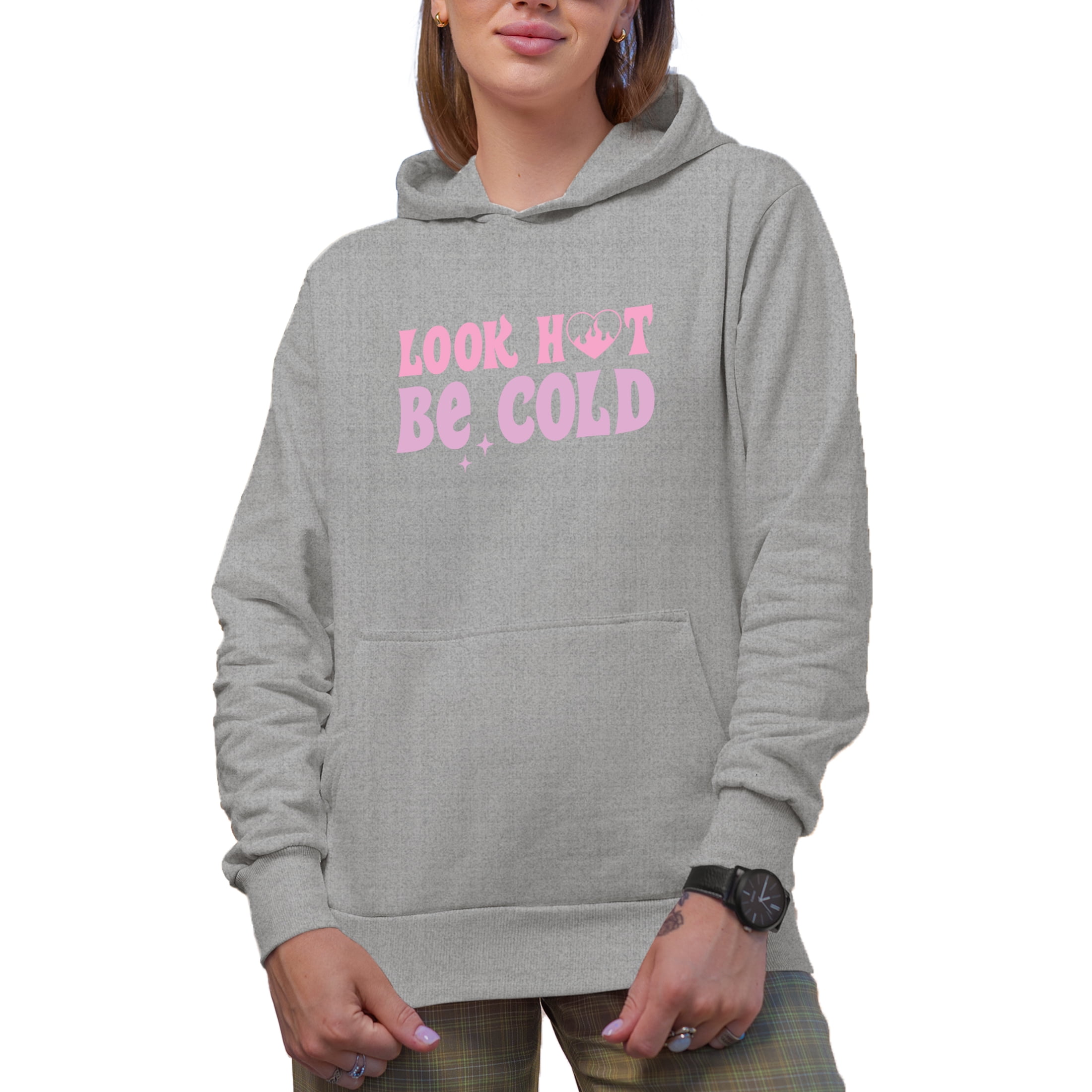 Look Hot, Be Cold, Girl Quote Art, Sassy Girls Merch Gift, Heather Grey ...