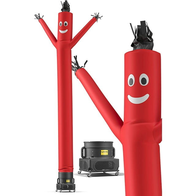 Look Our Way 20FT Inflatable Tube Man, Red, Waterproof Nylon - Walmart.com
