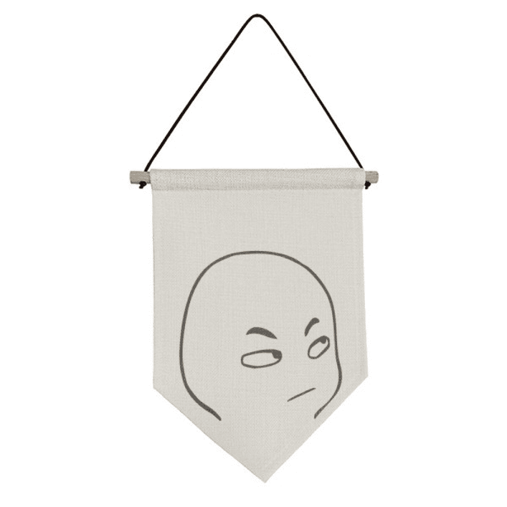 Look Seriously Anger Face Cartoon Canvas Flag Hanging Wall Art Decor ...
