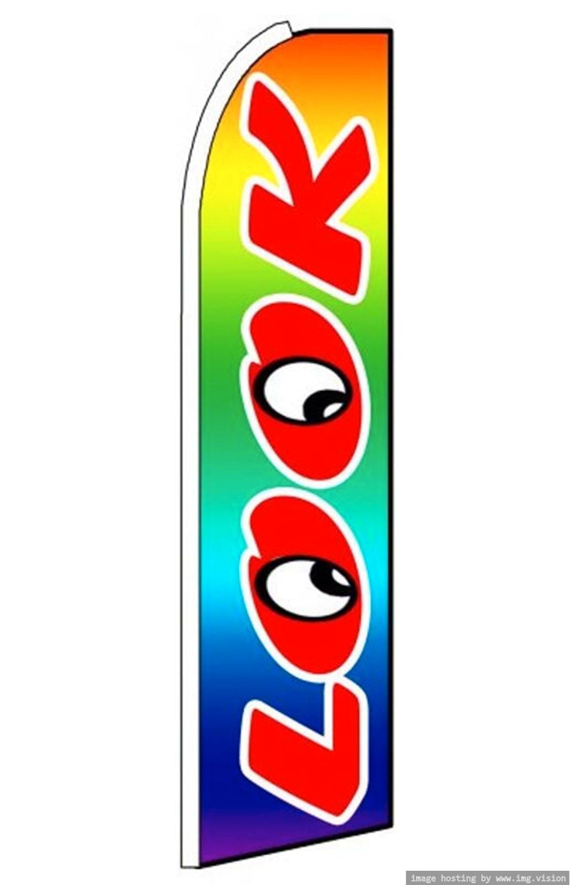 Look Swooper flag Without Pole Advertisement /Business Flags | Feather ...