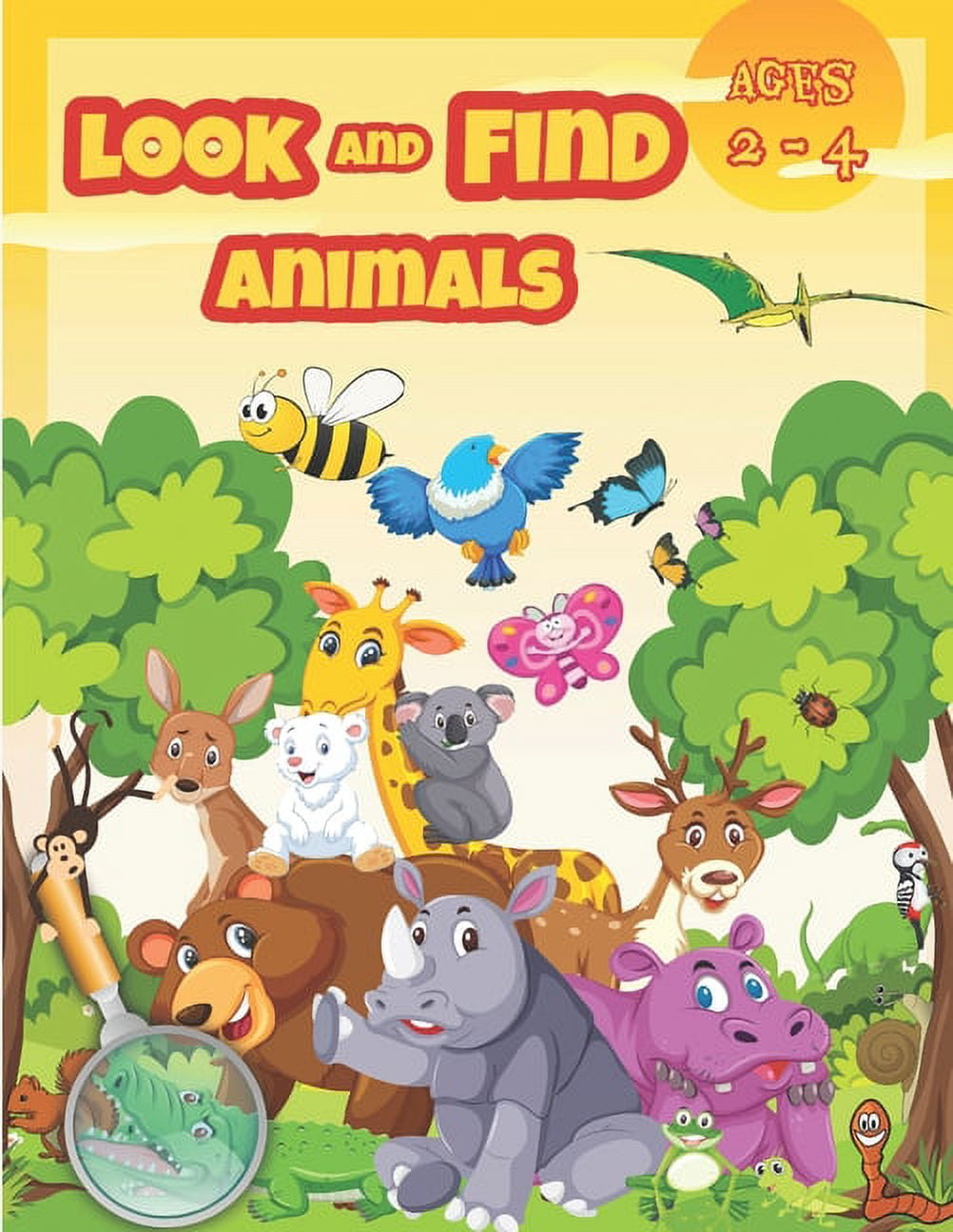 Look and Find Animals: Activity books for kids ages 2-4., (Paperback ...