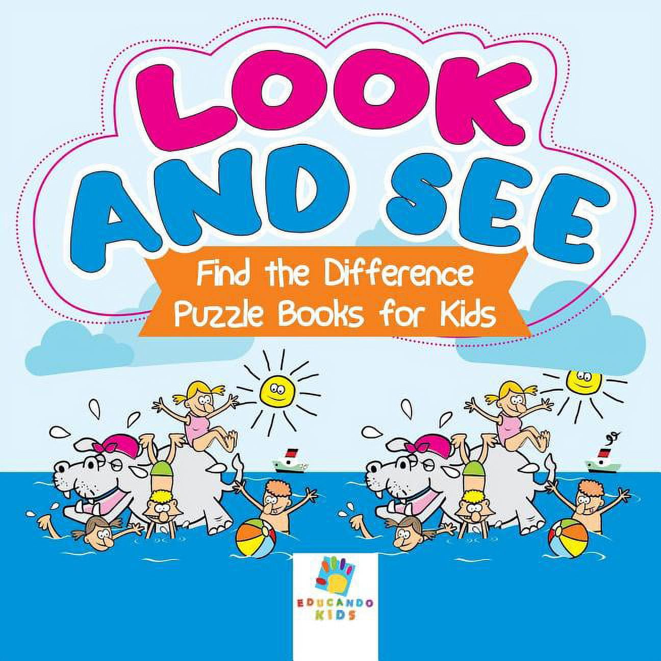Look and See Find the Difference Puzzle Books for Kids, (Paperback ...