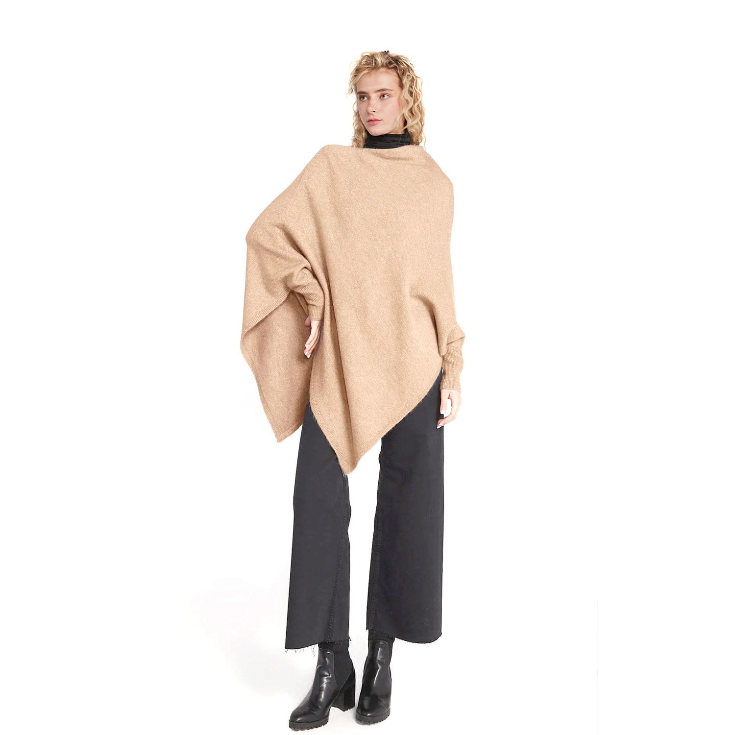 Look by M Triangle Poncho with Sleeves - Walmart.com