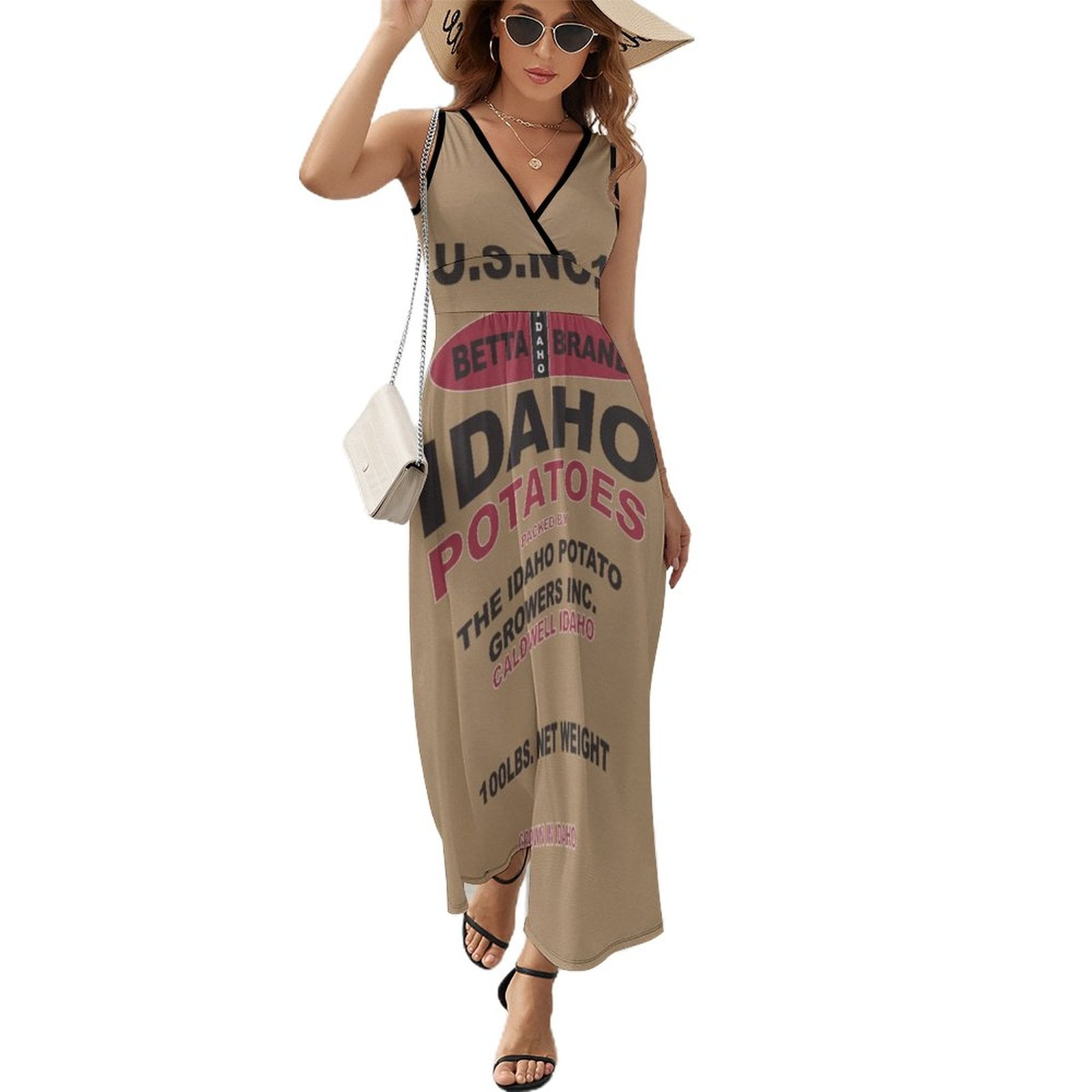 Look good in a Potato Sack? Sleeveless Dress Women's clothing prom ...