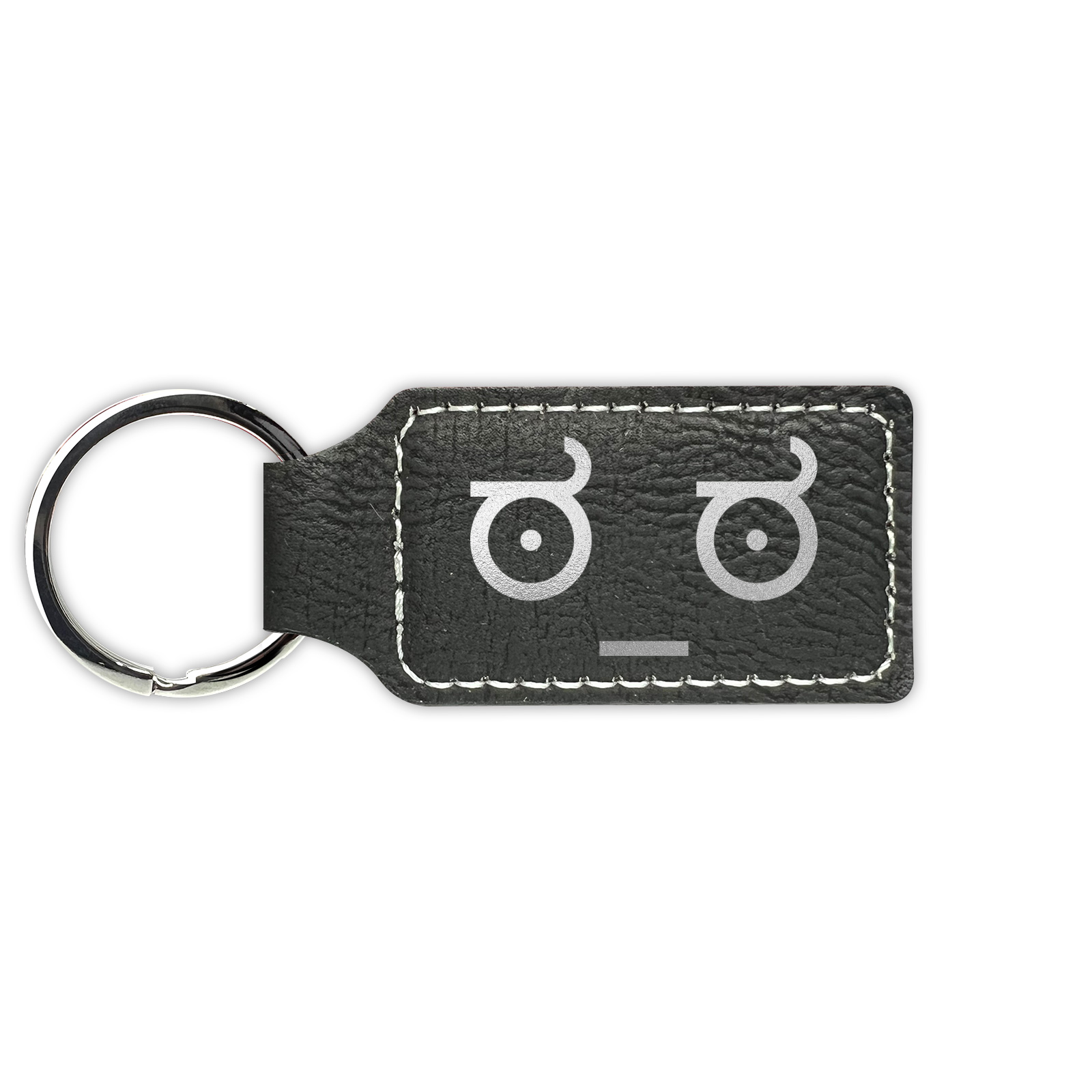 Look of Disapproval meme Keychain Leatherette Rectangle - Laser ...
