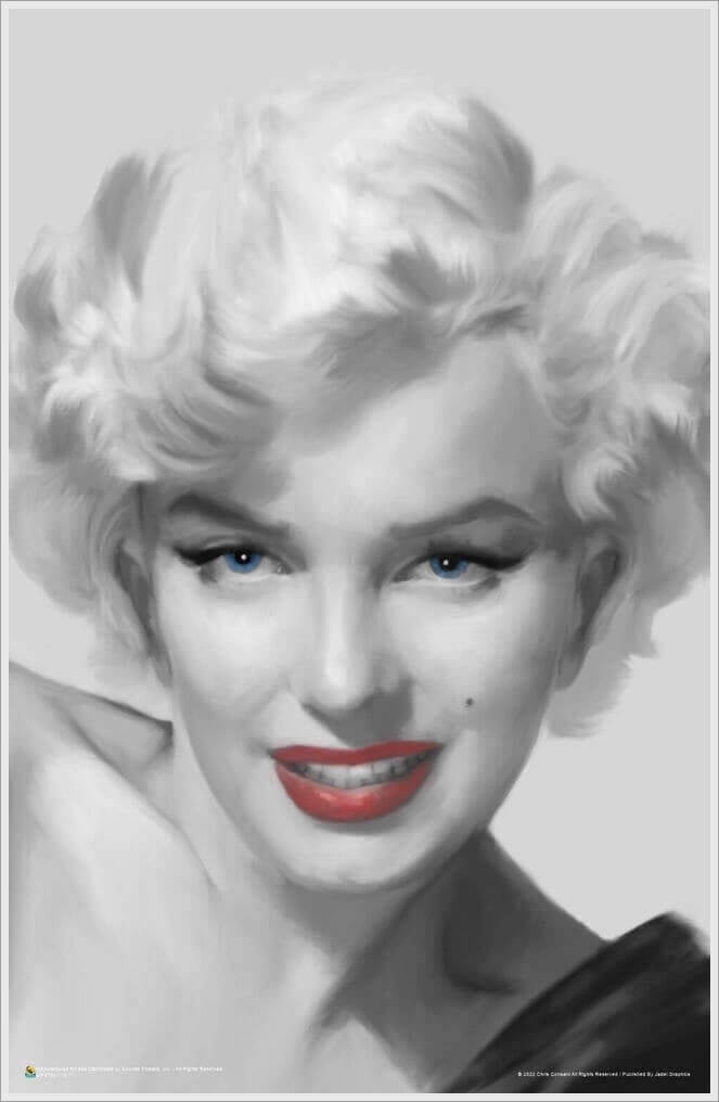 Look of Love Red Lips by Chris Consani Mini Poster 11.5" x 17.5 ...