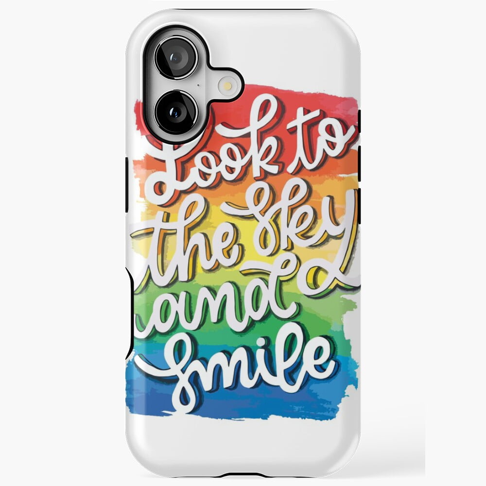 Look to the Sky Motivational Quote Illustration iPhone 17 through 11 ...