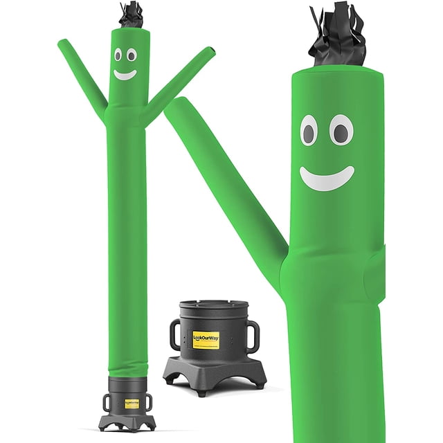 LookOurWay Air Dancers 10-Feet Tall Green Inflatable Tube Man Complete ...