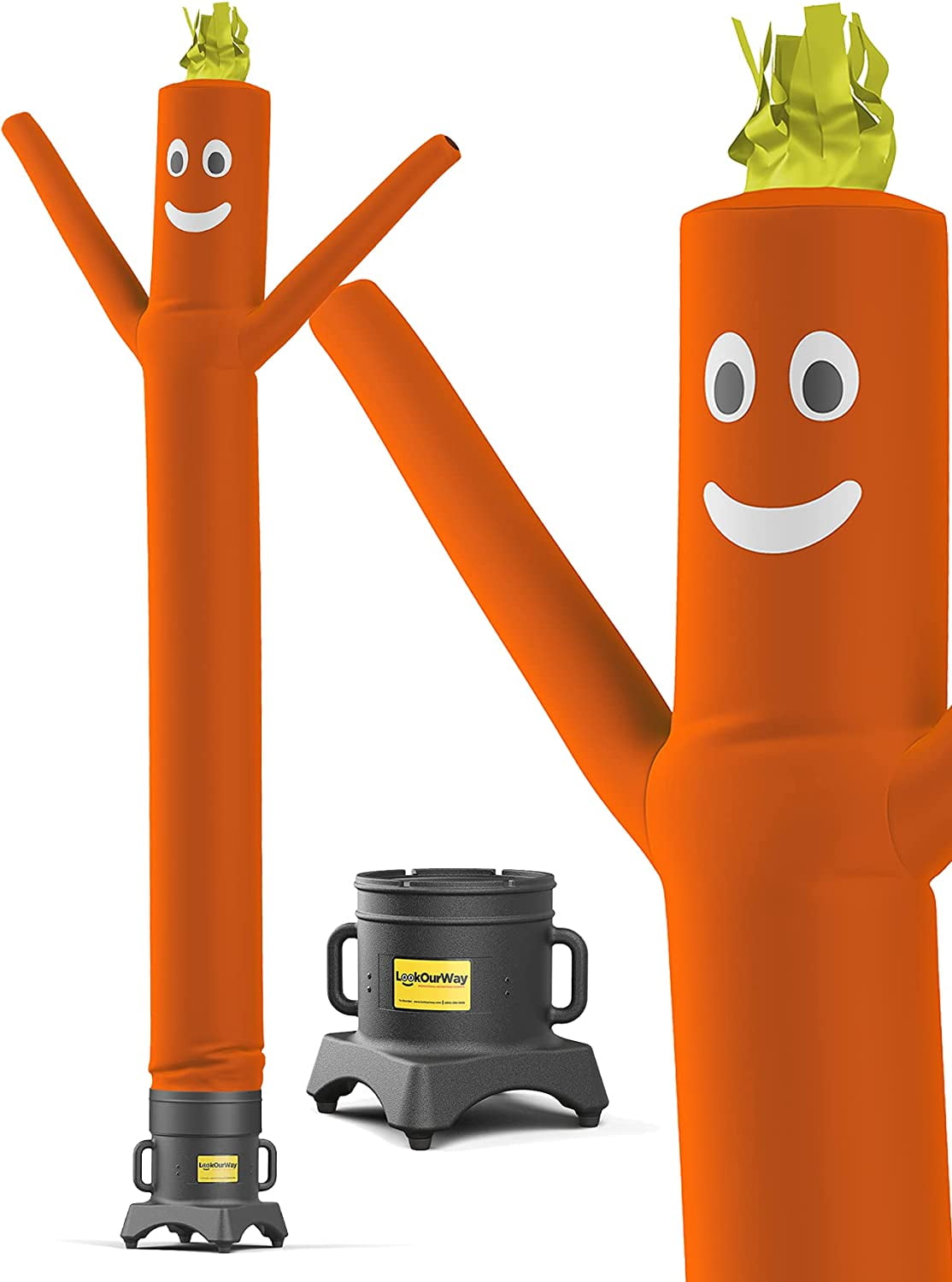LookOurWay Air Dancers 10-Feet Tall Orange Inflatable Tube Man Complete ...