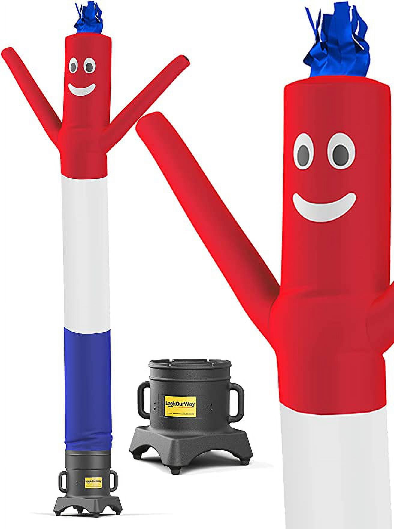 LookOurWay Air Dancers 10-Feet Tall Red, White, and Blue Inflatable ...