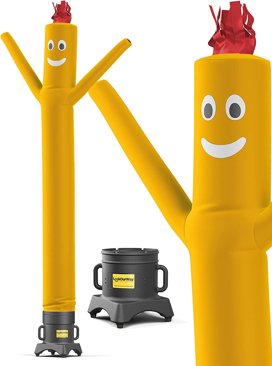 LookOurWay Air Dancers 10-Feet Tall Yellow Inflatable Tube Man Complete ...