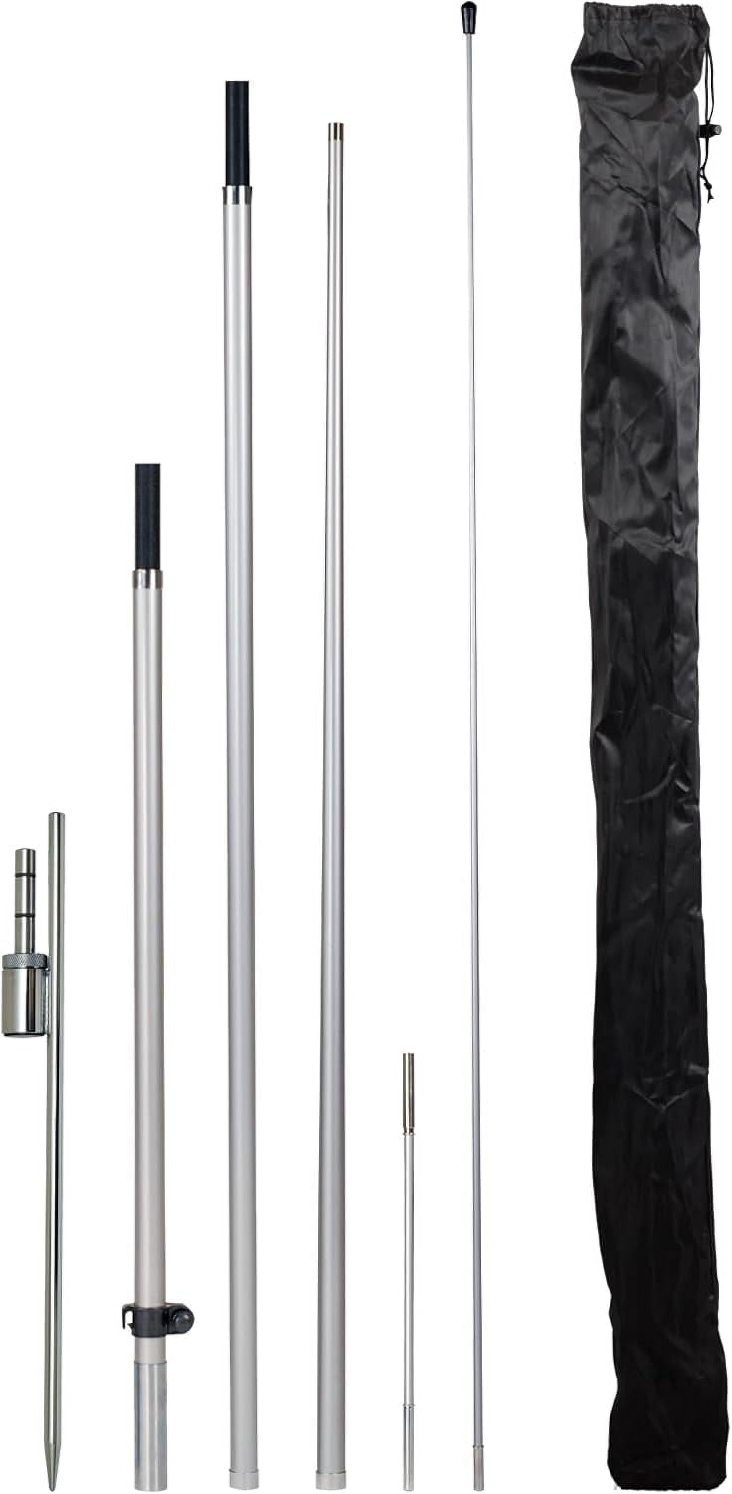 LookOurWay Feather Flag Pole Kit - 13 Feet Tall Swooper Flag Pole Kit ...
