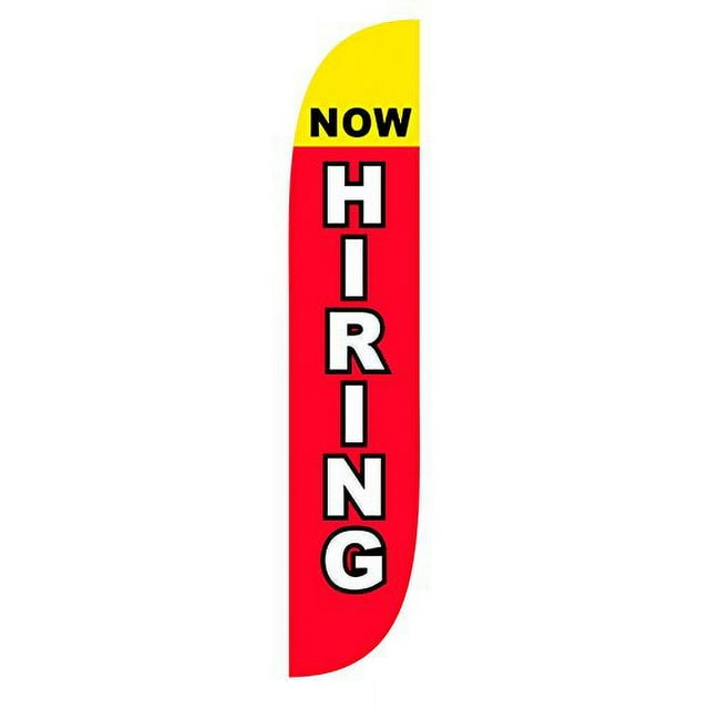 LookOurWay Now Hiring Feather Flag, 12-Feet - Walmart.com