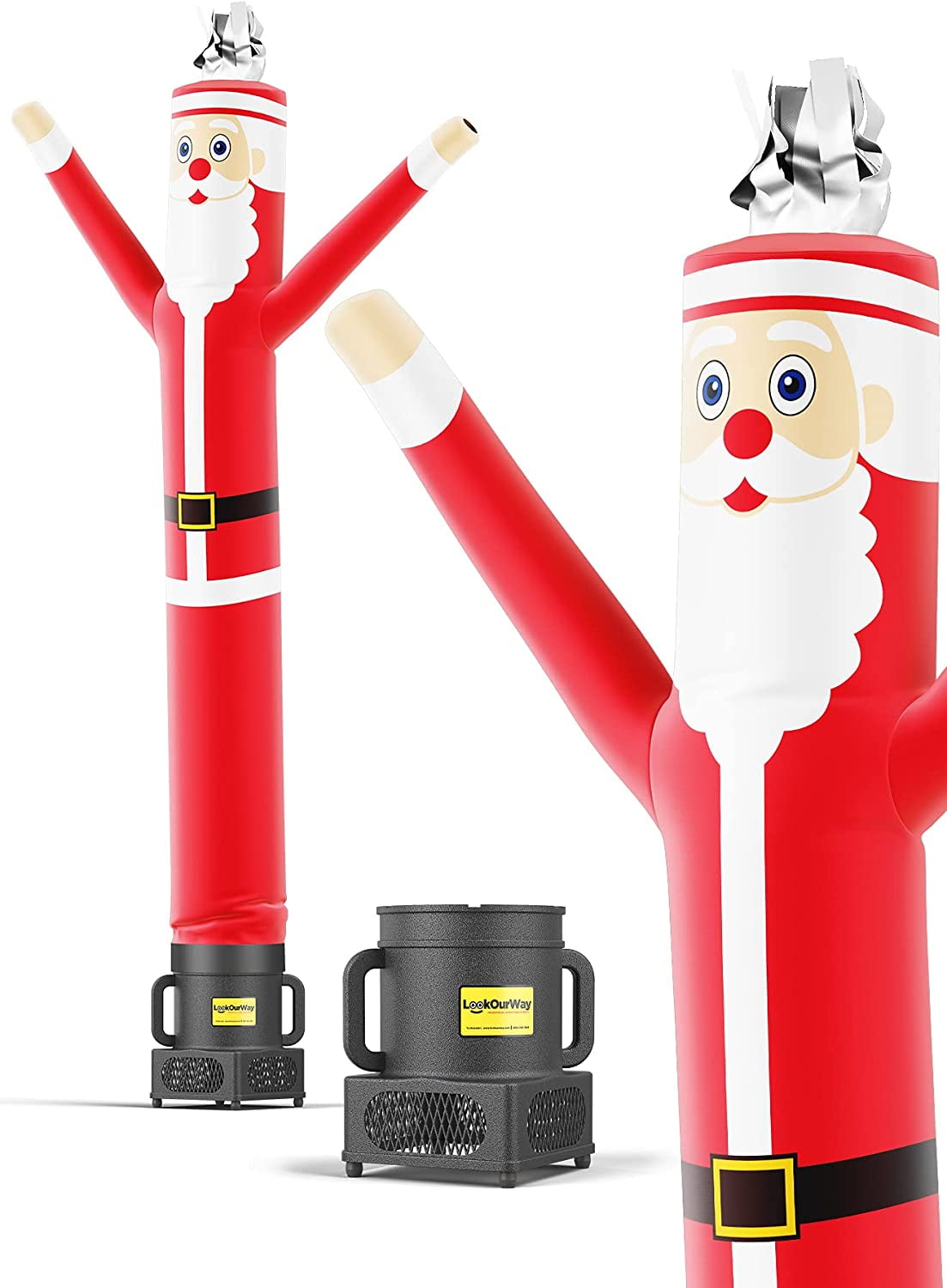 LookOurWay 6ft Santa Claus Inflatable Air Dancers with Electric Blower ...