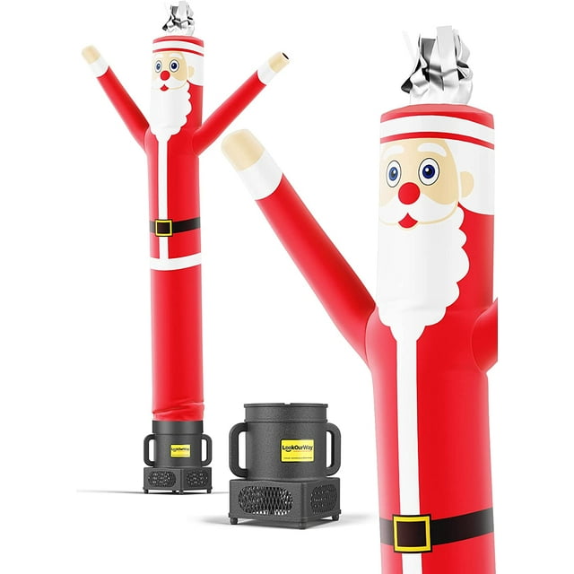 LookOurWay 6ft Santa Claus Inflatable Air Dancers with Electric Blower ...