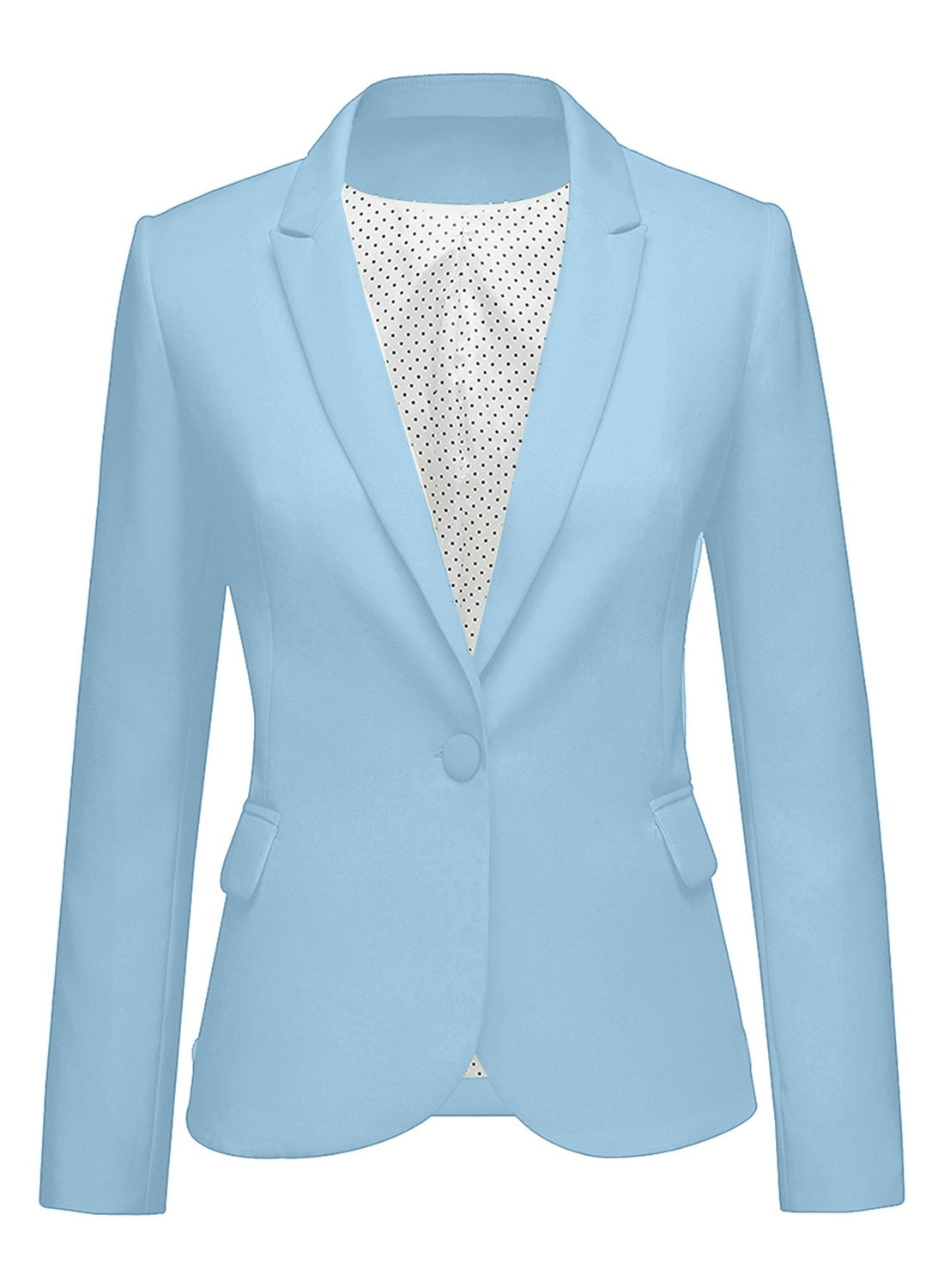 LookbookStore Women's Causal Blazer Suits Open Front Lapel Collar Long ...