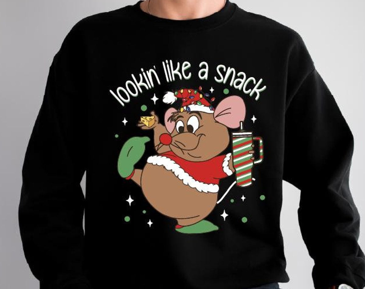 Lookin' Like A Snack Sweatshirt, Funny Gus-Gus Christmas , Family ...