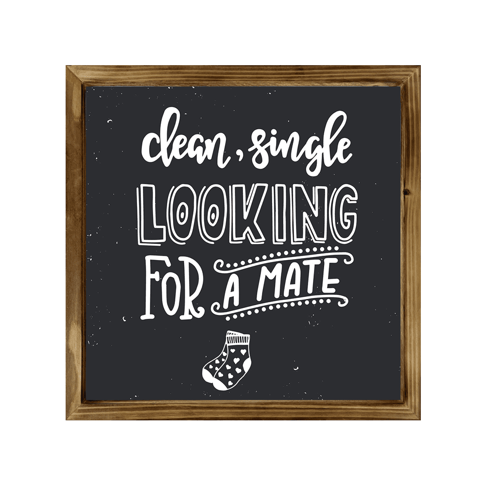 Looking For A Mate Sign 16x16 Inch, Rustic Farmhouse Decor Home Sign ...