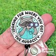 Looking For Where You Got The Audacity Badge Reel, Funny Raccoon Nurse ...