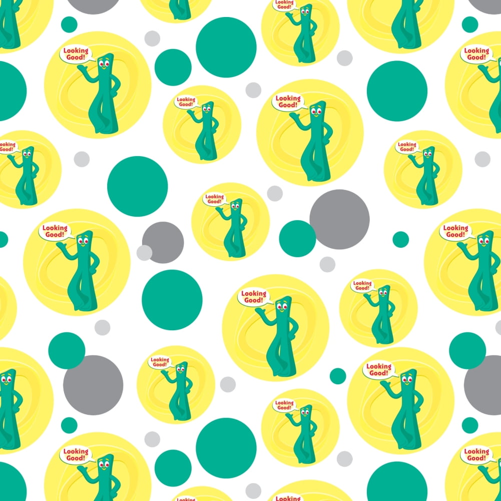 Looking Good! - Gumby Premium Gift Wrap Wrapping Paper Roll - Walmart.com