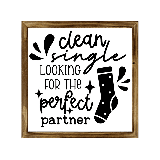 Looking For Partner Sign 8x8 Inch, Rustic Farmhouse Decor Home Sign ...