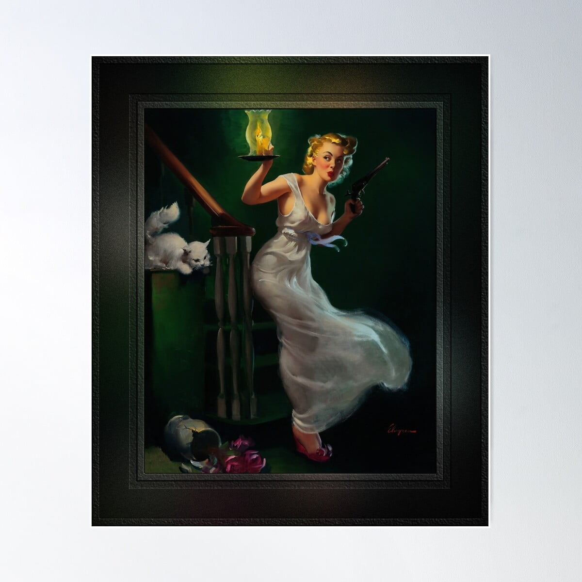 Looking For Trouble By Gil Elvgren Remastered Xzendor7 Retro Old ...