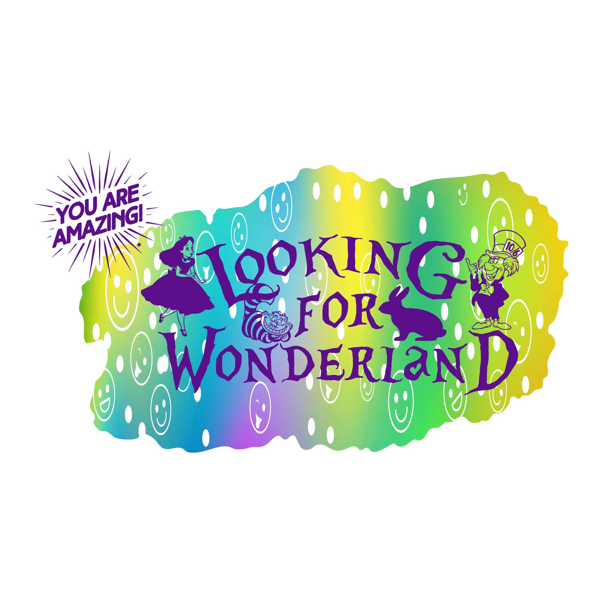 Looking For Wonderland Alice & Friends Adventures Watercolor Wall ...