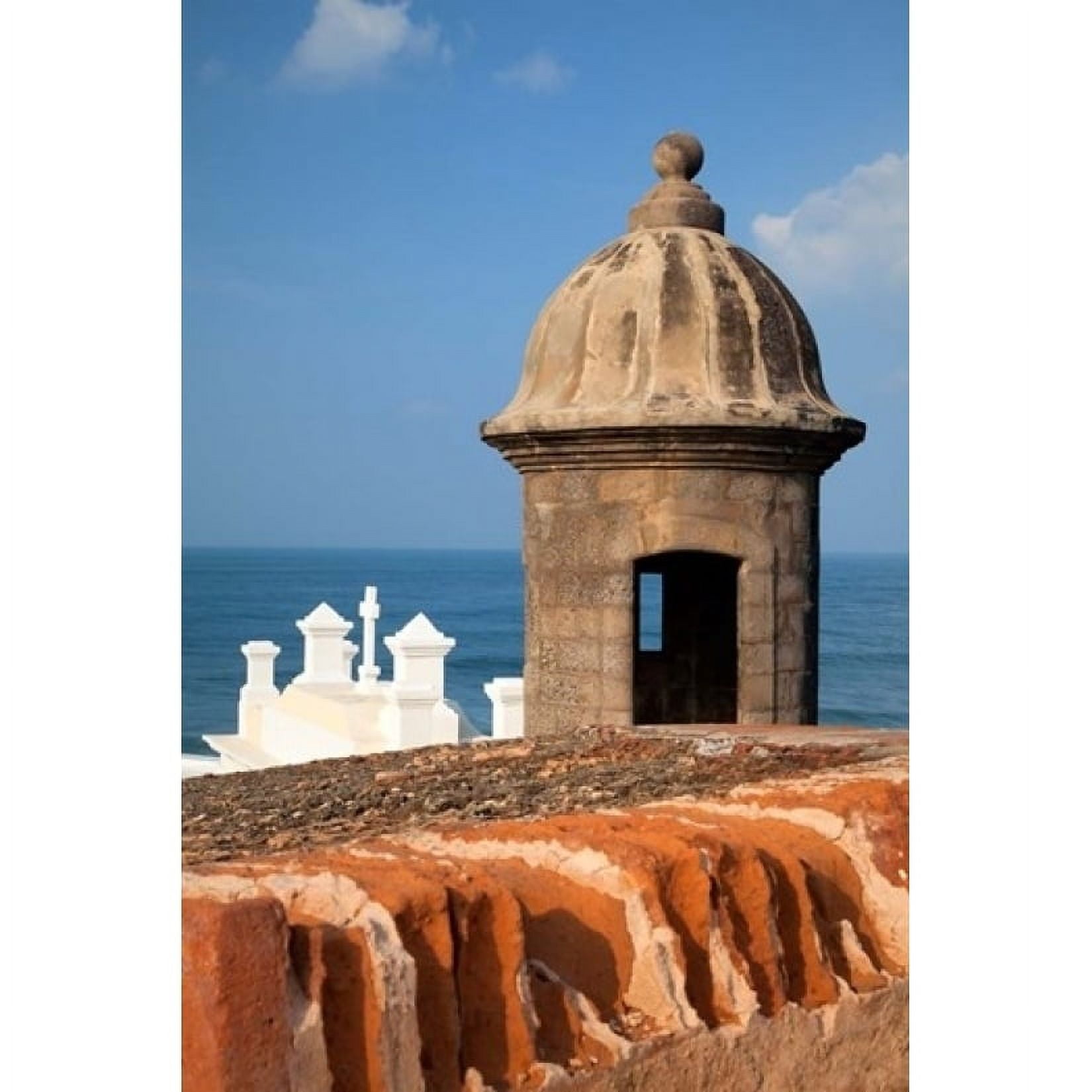 Lookout tower at Fort San Cristobal Old San Juan Puerto Rico Caribbean ...