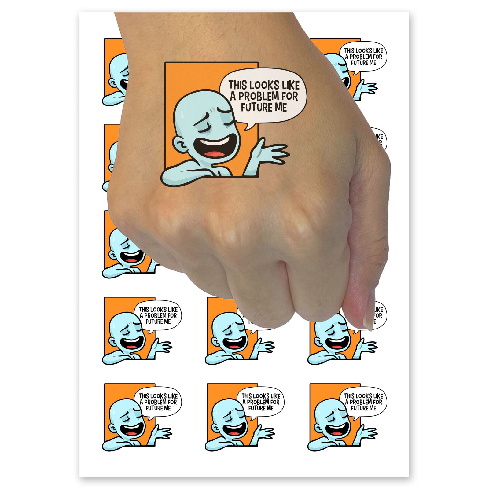 Looks Like A Problem For Future Me Temporary Tattoo Water Resistant ...