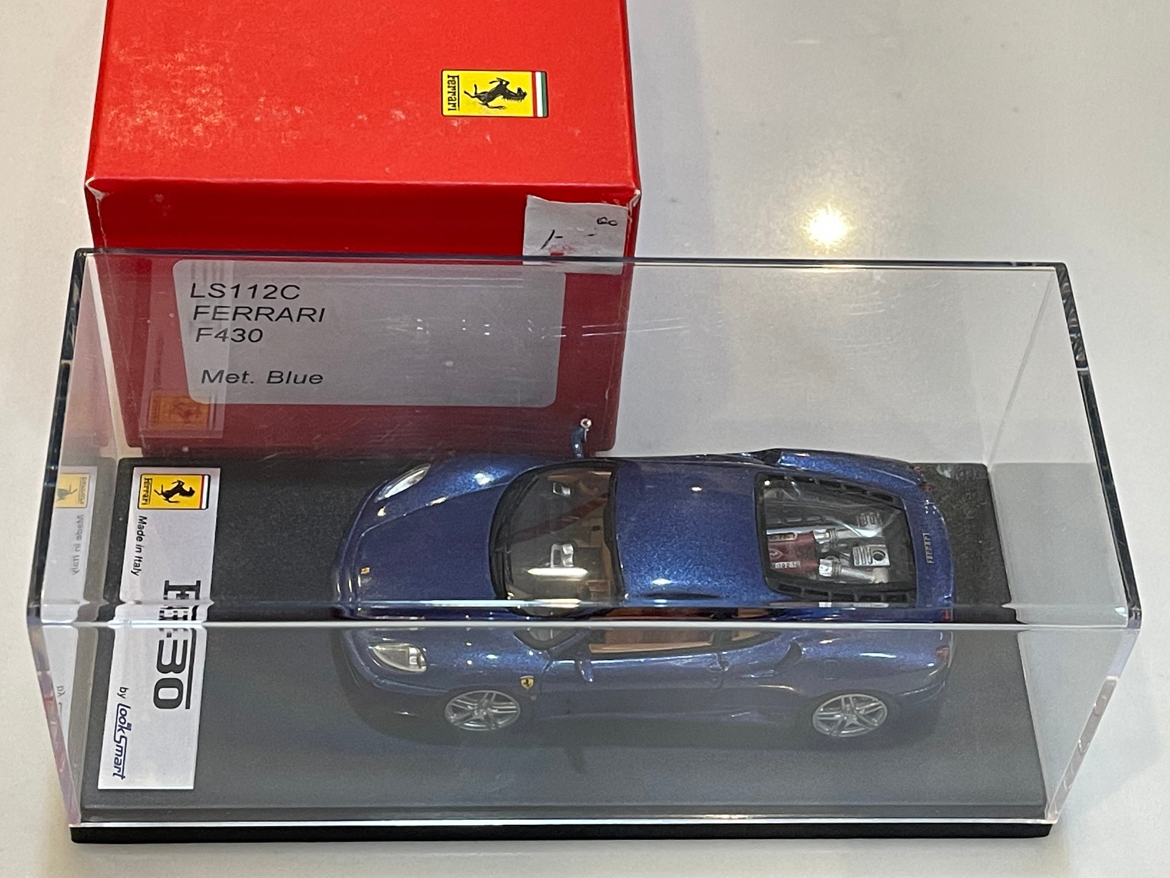Looksmart 1/43 Ferrari F430 2005 Met. Blue LS112C - Walmart.com