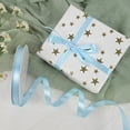 LoomJoyz Light Blue Double Face Satin Ribbon 3/8 Inch x 50 Yards for ...