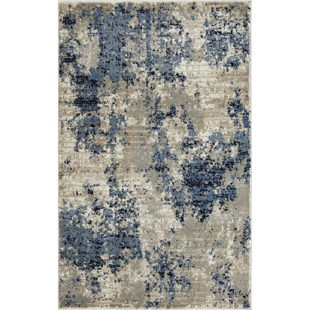 Loomaknoti Celena Alimon 3' x 5' Blue Abstract Indoor Accent Rug ...