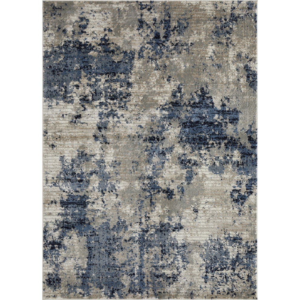 Loomaknoti Celena Alimon 8' x 10' Blue Abstract Indoor Area Rug ...