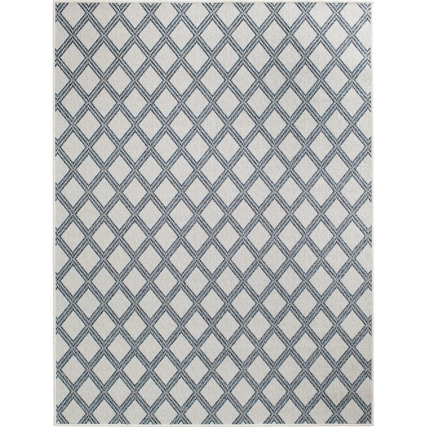 Loomaknoti Hampton Azerianz Ivory Dimond 7'10" x 9'10" Polypropylene ...