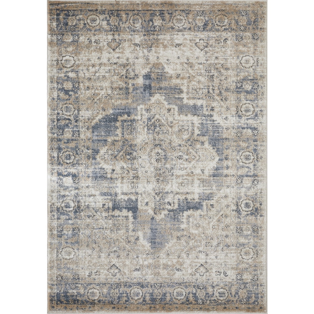 Loomaknoti Kehleigh Alarik 5' x 7' Beige Oriental Indoor Area Rug ...