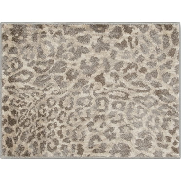 Loomaknoti Mendez Violtinz 2' x 7' Gray Animal Print Indoor Runner Rug ...