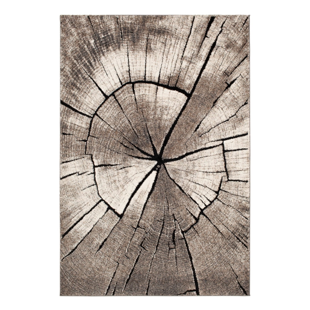 Loomaknoti Rainier Oak Tree 5' x 7' Abstract Indoor Area Rug , Brown ...