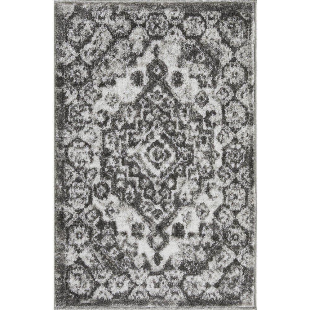 Loomaknoti Rhane Adleigh 2' x 3' Gray Oriental Indoor Accent Rug ...